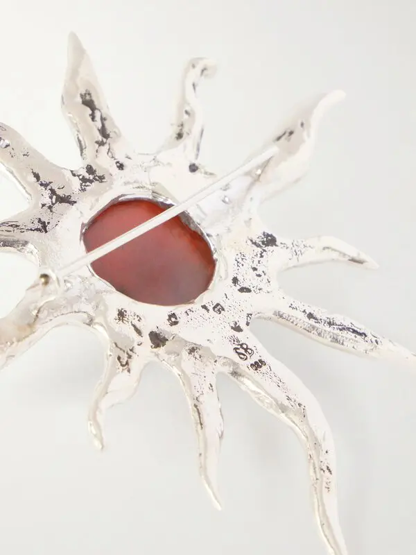 SOPHIE BUHAI Ra And Carnelian Brooch