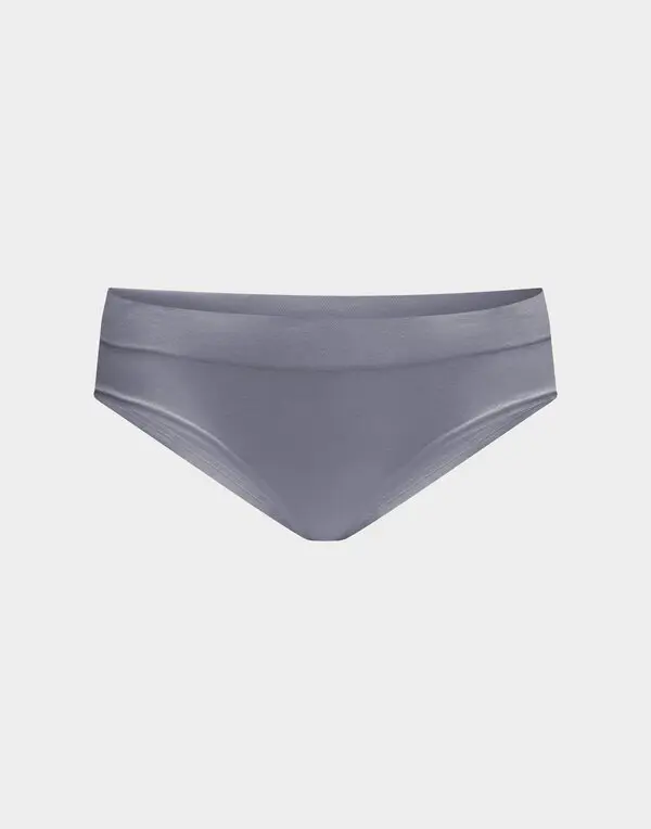 THIRDLOVE Seamless Stretch Cotton Hipster Panty - Blue Granite