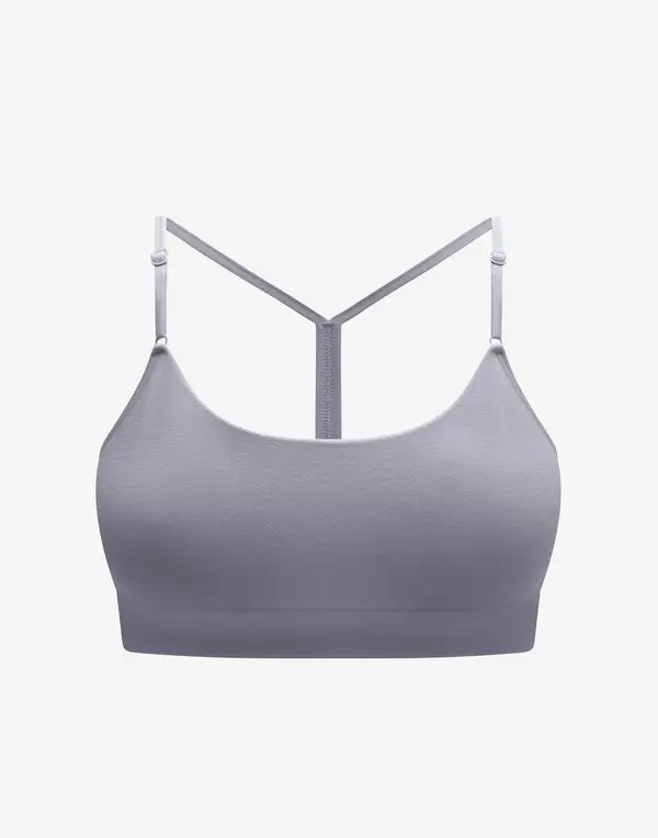 THIRDLOVE Seamless Stretch Cotton Wireless Bralette - Blue Granite