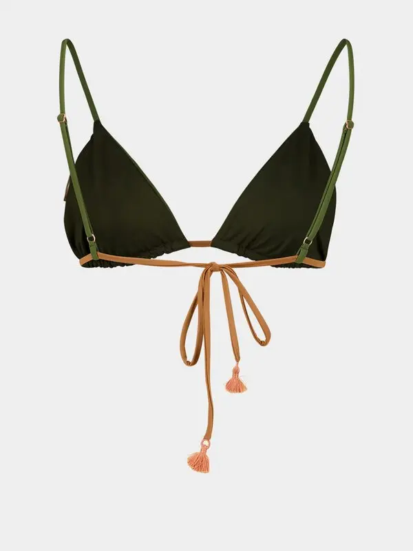 Johanna Ortiz Palms At Sunrise Triangle Bikini Top