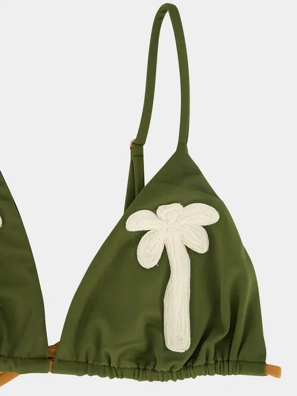 Johanna Ortiz Palms At Sunrise Triangle Bikini Top
