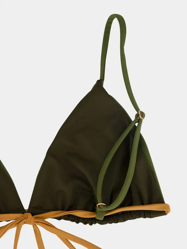 Johanna Ortiz Palms At Sunrise Triangle Bikini Top