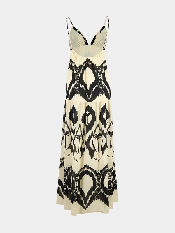 Johanna Ortiz Zea Palm Print Maxi Dress