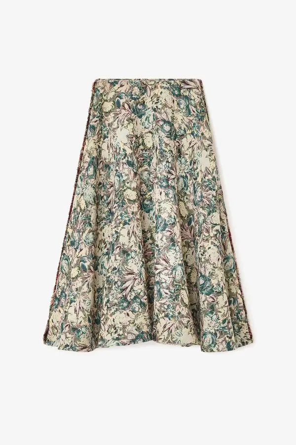 GANNI Tapestry Jacquard Circle Skirt - Mixed