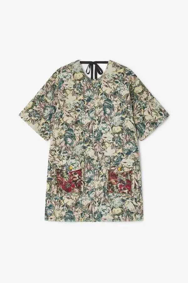 GANNI Tapestry Kimono Mini Dress