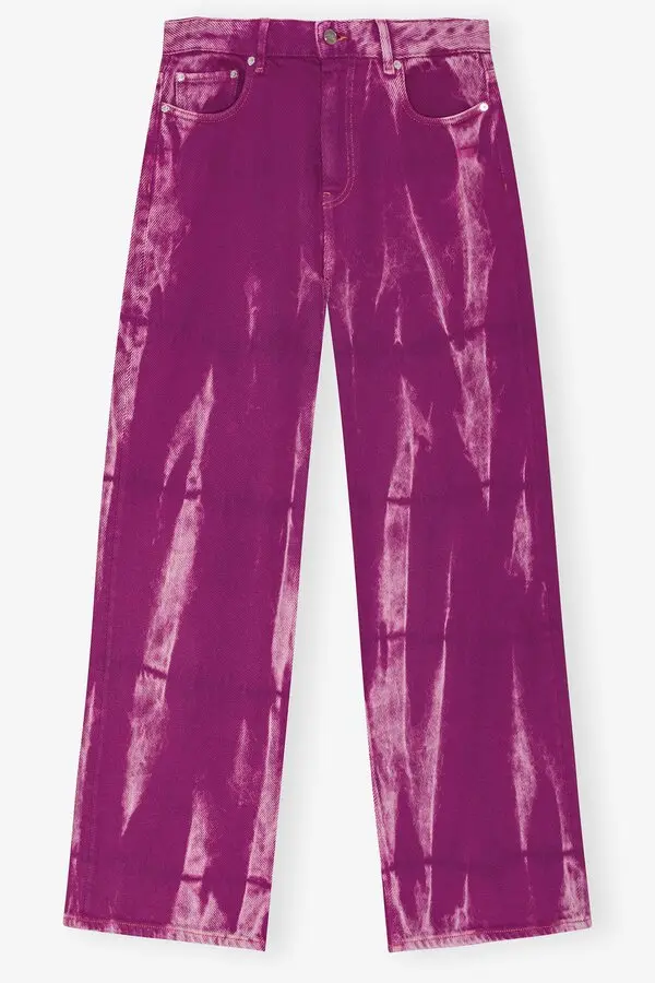 GANNI Overdyed Marri Jeans - Purple