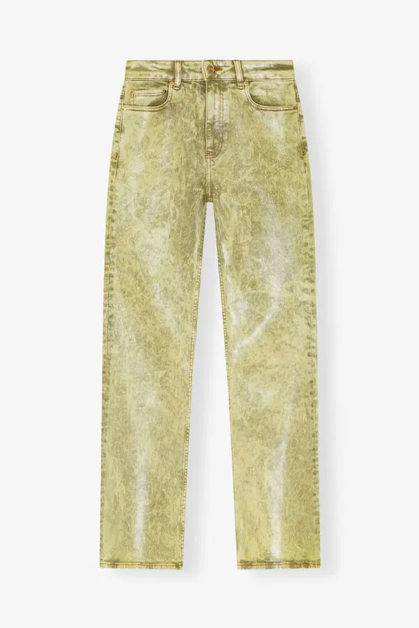 GANNI Straight Leg Jeans - Green