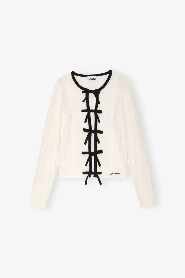 GANNI Cardigan - White