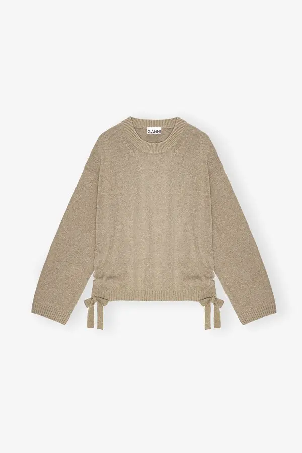 GANNI Oversized Wool-blend Sweater - Green