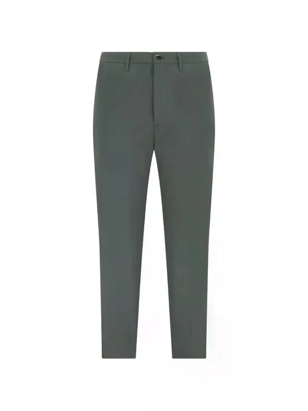 NINE:INTHE:MORNING Elasticated-waistband Tailored Trousers - Green