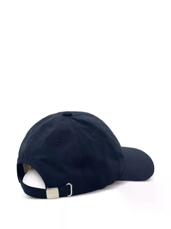 Closed Logo-embroidered Cap - Blue
