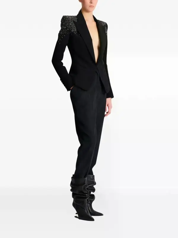 Balmain Embroidered Crepe Jacket