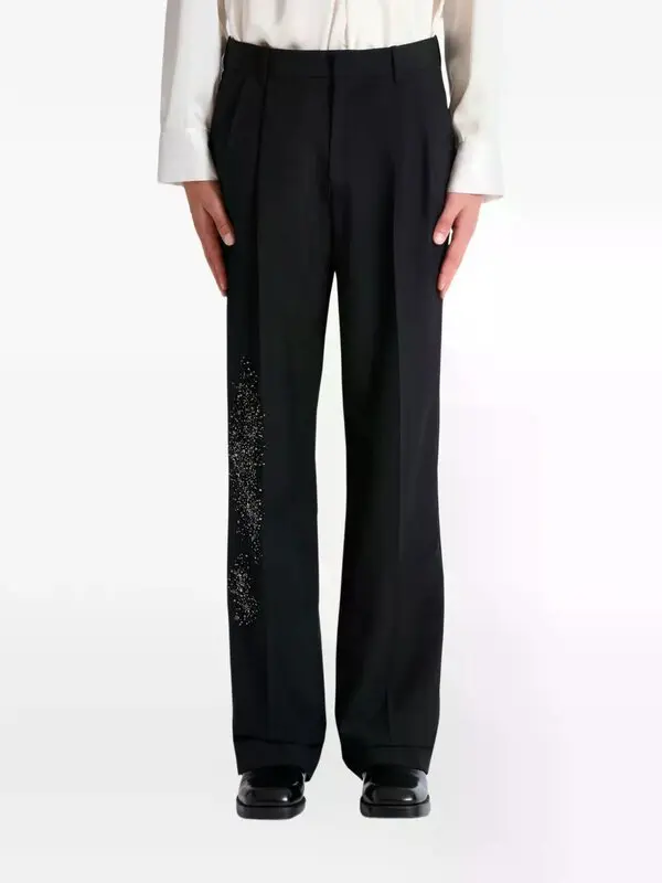 Balmain Strass-embellished Tailored Trousers