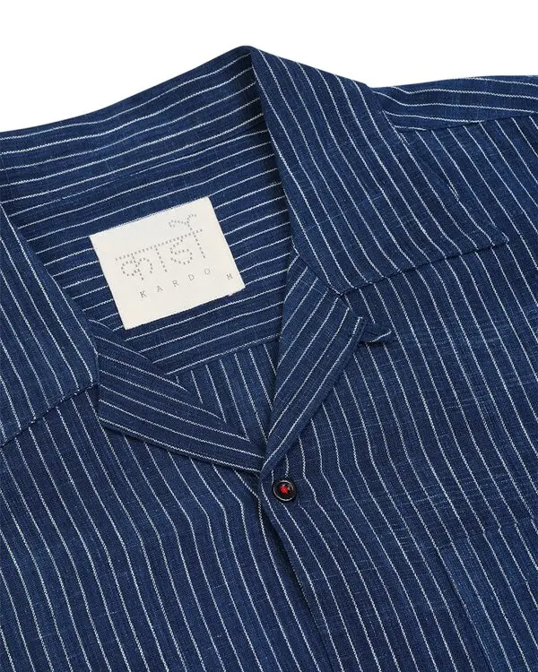 KARDO Rohit Boxy Fit Floral Shirt - Indigo