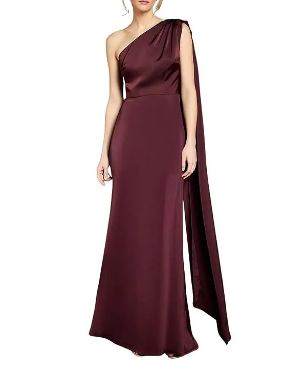 Coast One-shoulder Maxi Dress - Espresso