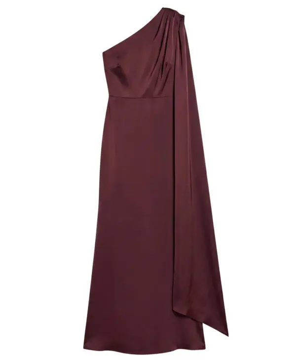 Coast One-shoulder Maxi Dress - Espresso