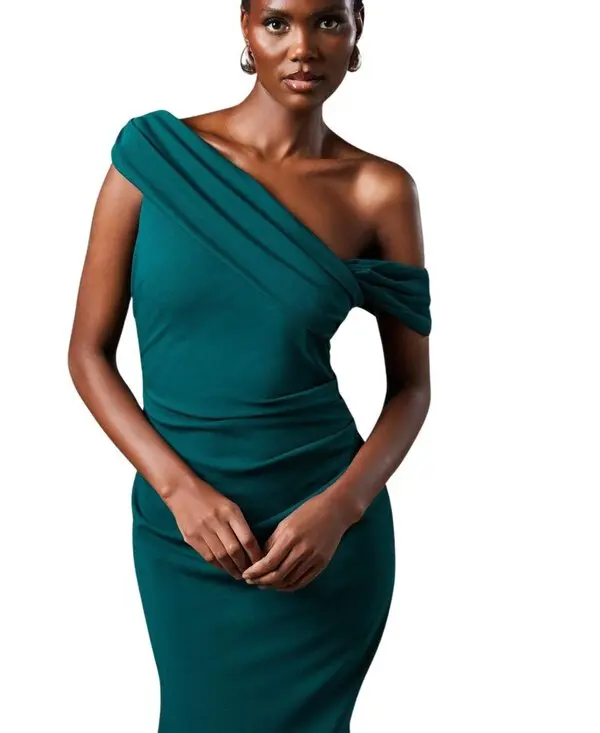 Coast Asymmetrical Neck Maxi Dress
