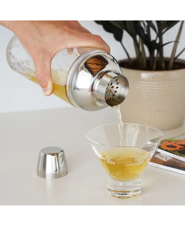 VISKI Admiral Crystal Cocktail Shaker In Stainless Steel