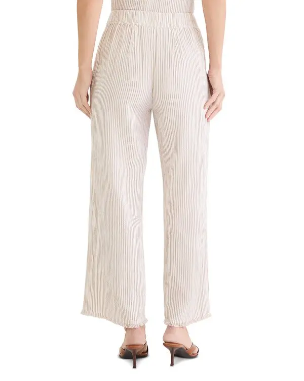 NIC+ZOE Pinstripe Gauze Wide Leg Pants