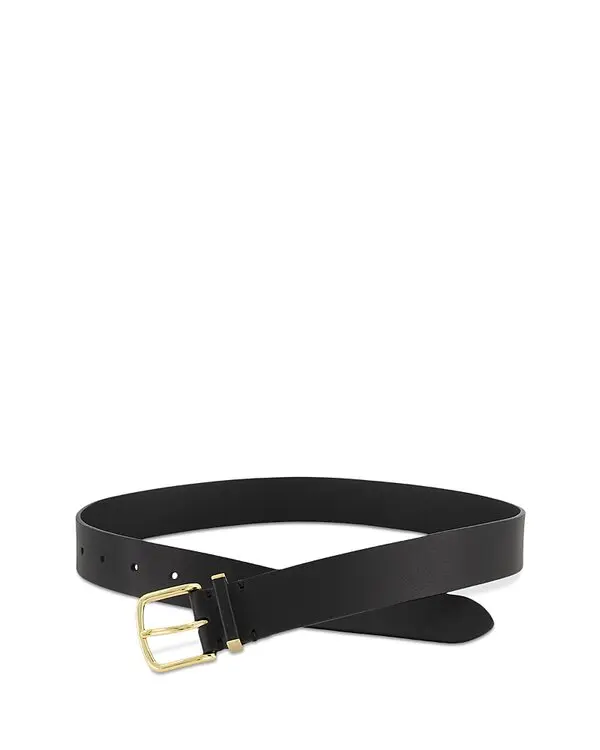 Vince Leather Belt - Black