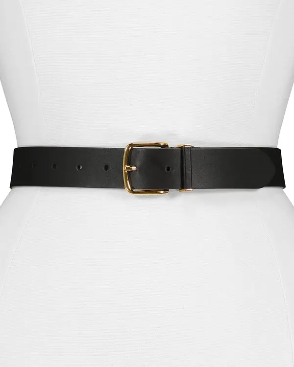Vince Leather Belt - Black