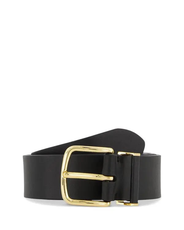 Vince Leather Belt - Black