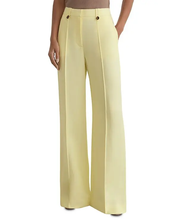 REISS Magda Suit Trousers - Yellow