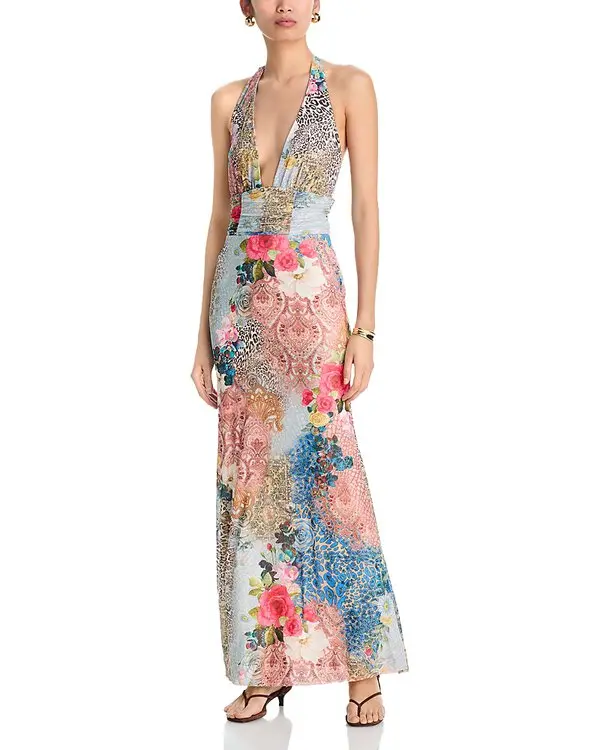 AFRM Anja Maxi Dress - Iris Patch