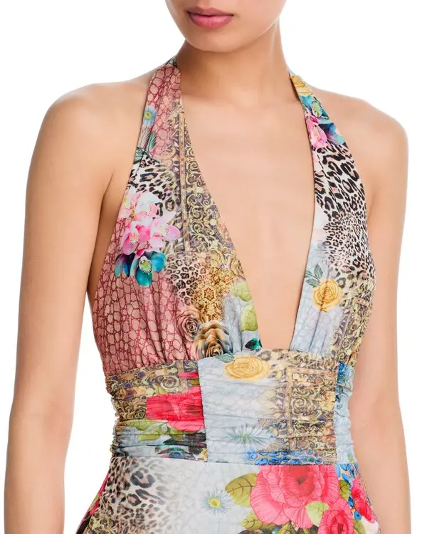 AFRM Anja Maxi Dress - Iris Patch