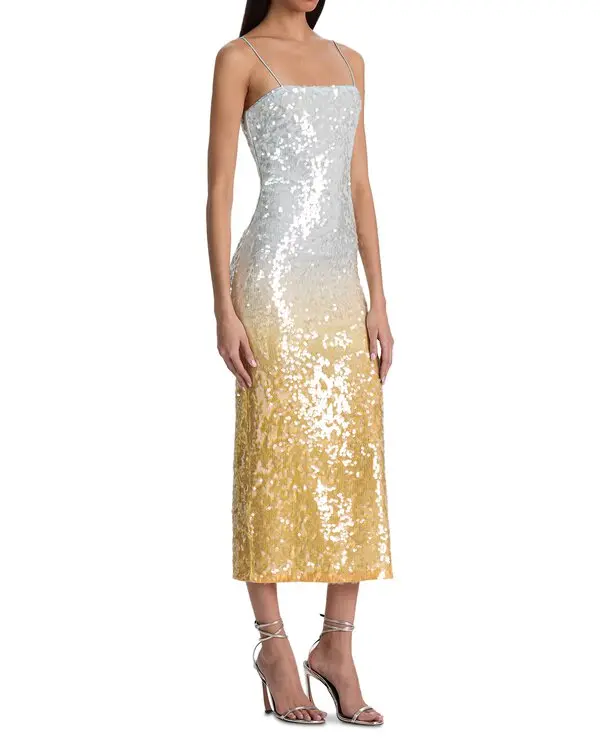 alice and olivia dress sequin COLEY SEQUIN MINI DRESS in ROYAL