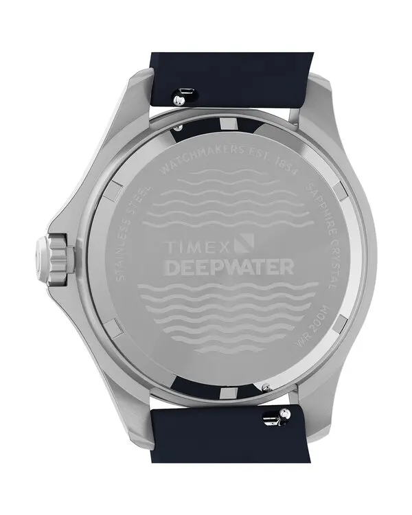 TIMEX Deepwater Meridian 200 Hnbr Rubber Strap Watch, 38mm