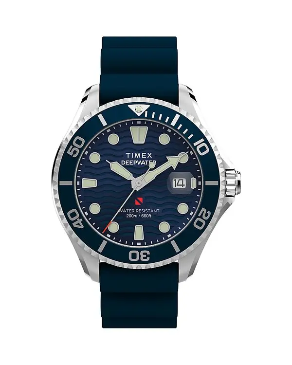TIMEX Deepwater Meridian 200 Watch, 44mm - Blue