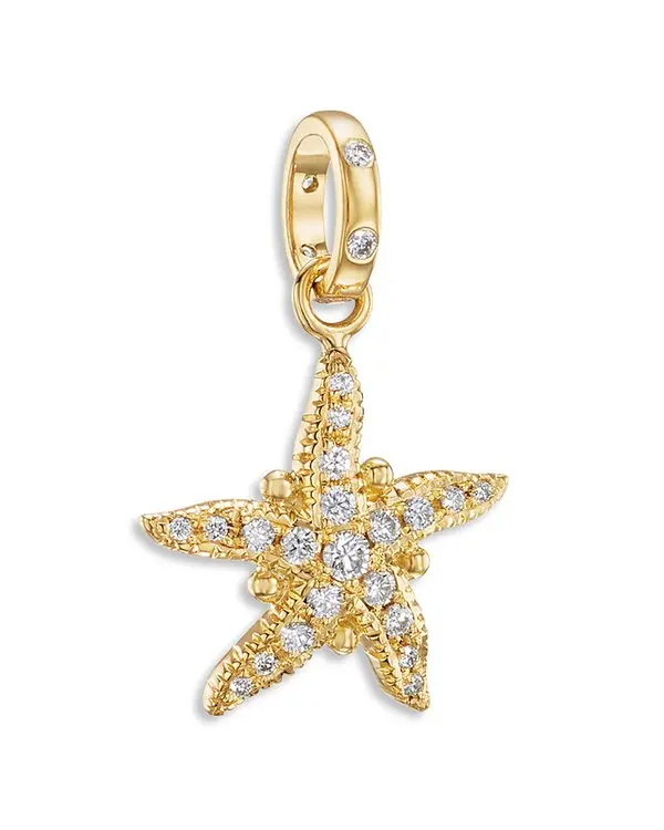 Temple St. Clair 18k Yellow Diamond Sea Star Pendant - Gold