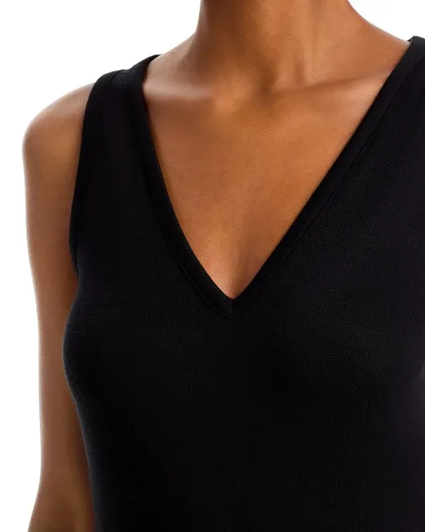 Rag & Bone The Knit V-neck Tank - Black
