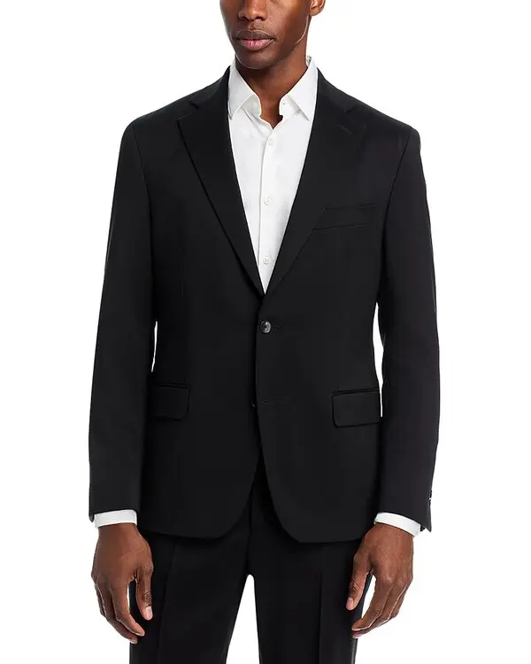 Vince Regular Fit Stretch Wool Suit Jacket - Black