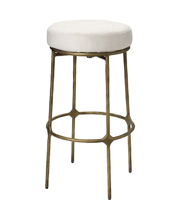 JAMIE YOUNG CO. Asteria Iron Bar Stool - Ivory