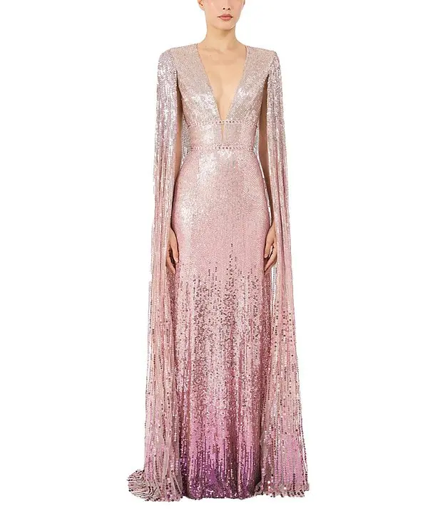 Jenny Packham Sequin-embellished Maxi Gown - Sugar