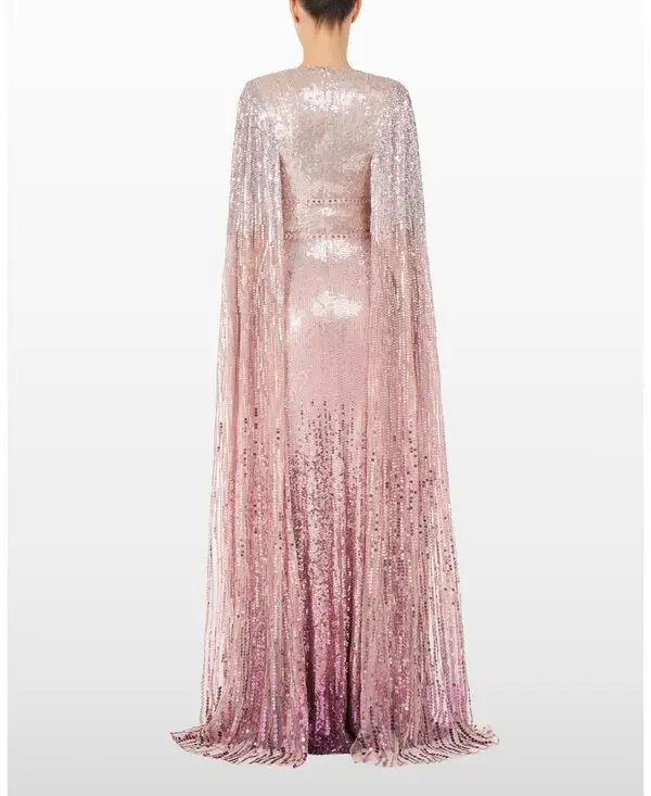 Jenny Packham Sequin-embellished Maxi Gown - Sugar