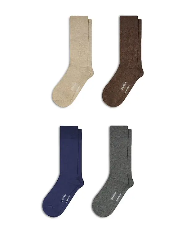 Calvin Klein Dress Crew Socks Pack - Dark Brown
