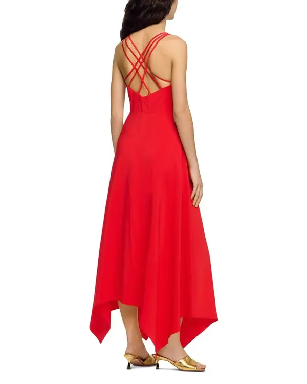 Sandro Asymmetric Maxi Dress