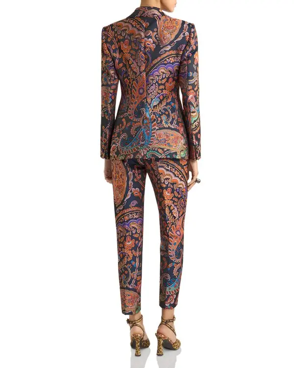 Etro Fitted Jacket With Peak Lapel