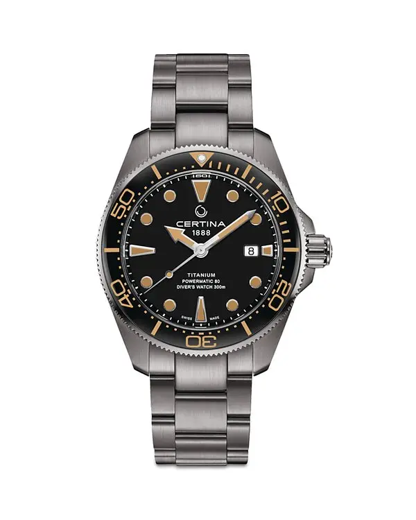 CERTINA Ds Action Diver 43mm Watch - Black