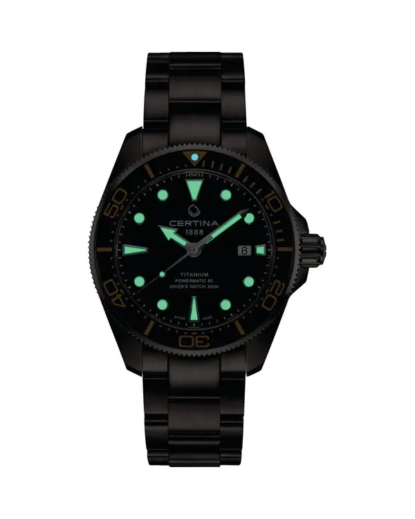 CERTINA Ds Action Diver 43mm Watch - Black