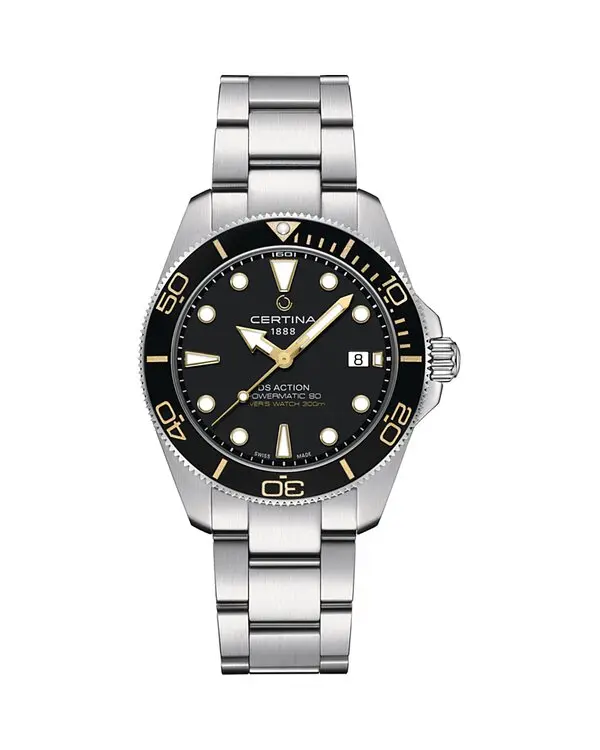 CERTINA Ds Action Diver 41mm Watch - Black