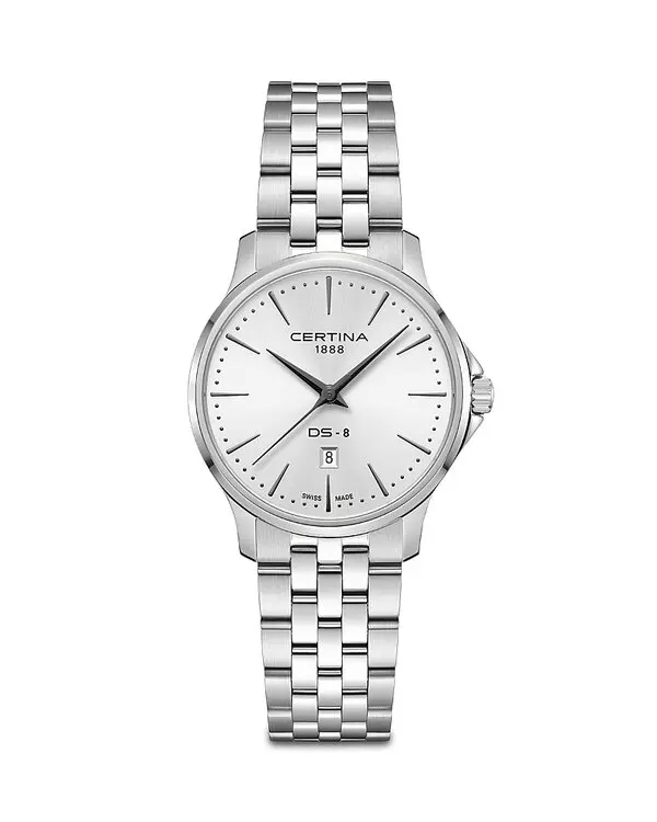 CERTINA Ds 8 Lady Watch, 31mm - Slver