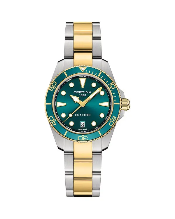 CERTINA Ds Action Lady Watch, 35mm - Green