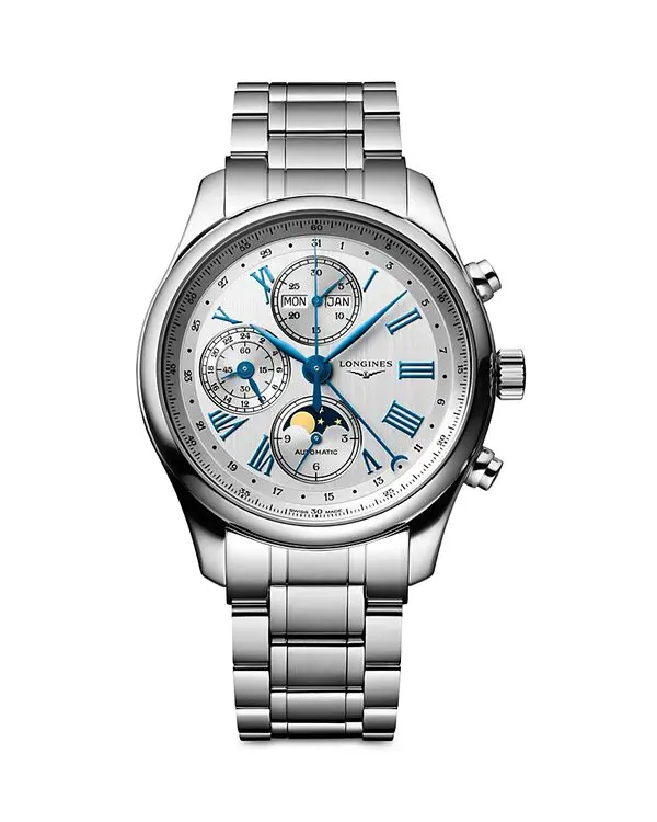 LONGINES Master Chronograph, 42mm - Opaline Ivory/silver