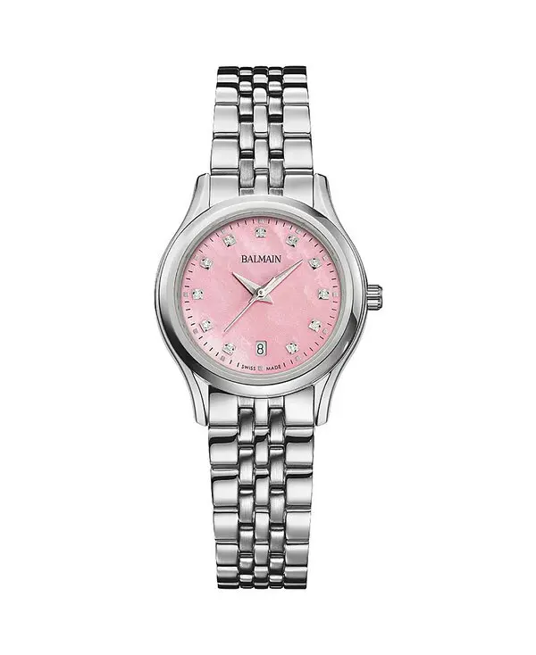 Balmain Beleganza Watch, 28mm - Pink Mother Of Pearl