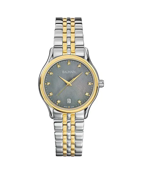 Balmain Beleganza Watch, 32mm - Grey Mother Of Pearl