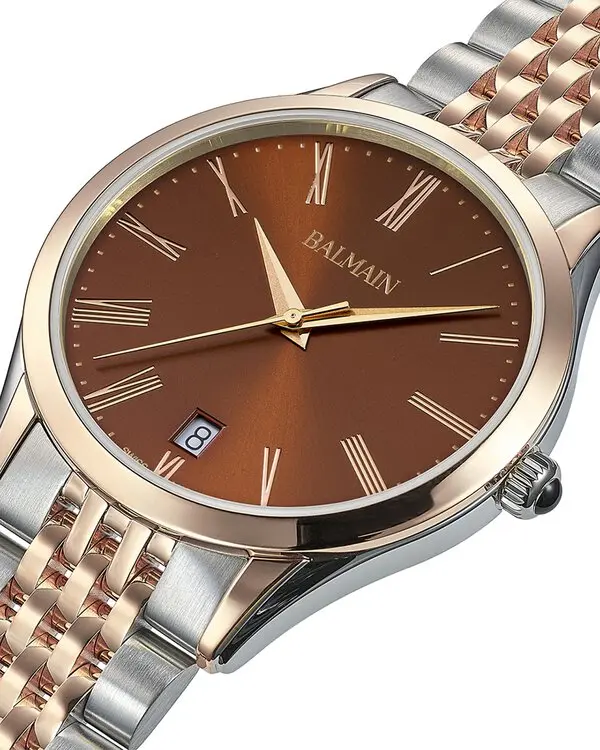 Balmain Classic R Watch, 41mm - Brown